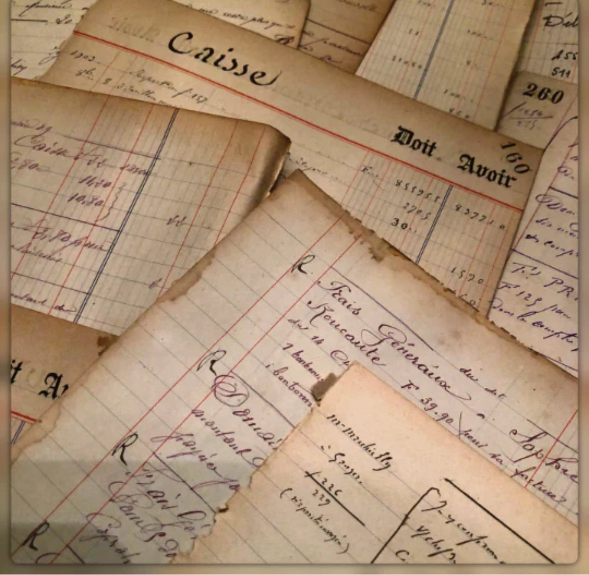 French Journal/Ledger Pages 1800's - 1900's – ellen j goods