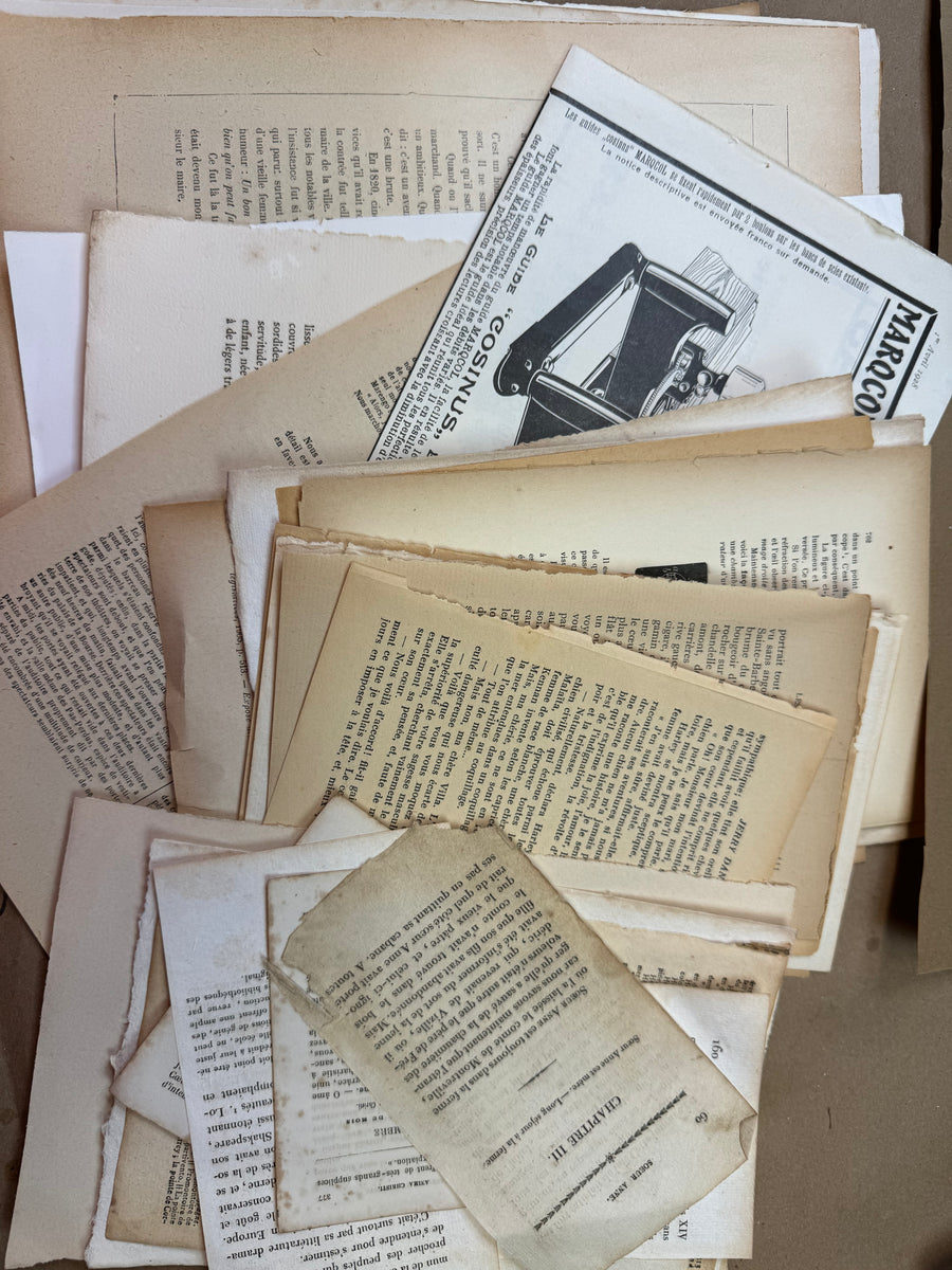 French Book Pages set of 50 – ellen j goods