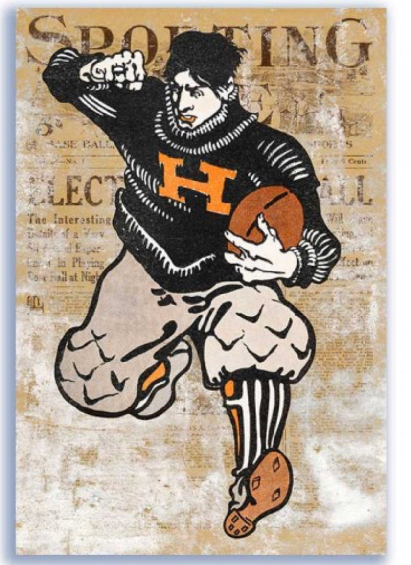 Varsity Football Poster | Paper Designs Italy | nan | Rice Paper for ...